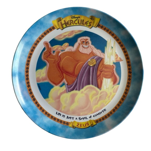 Disney | Dining | Mcdonalds Disney Hercules Zeus Plate Vintage 9s 997 ...